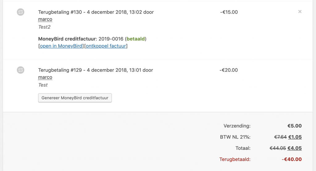 Moneybird API koppeling voor WooCommerce - ExtensionTree